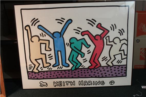 Keith Haring | A Framed Keith Haring Poster | MutualArt