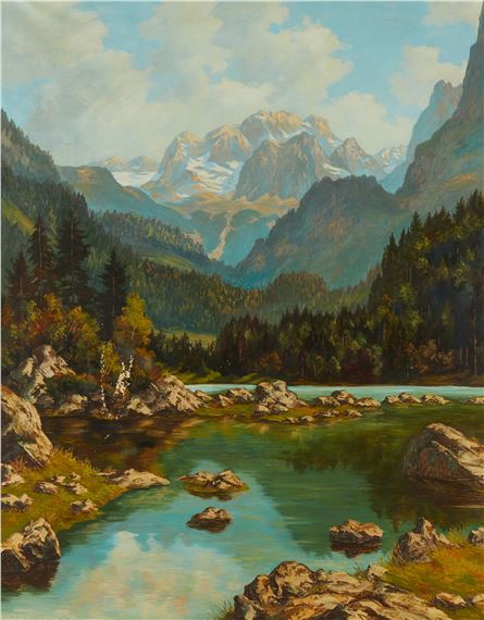 Fritz Schickedanz | Hinterer Gosausee mit Dachstein | MutualArt