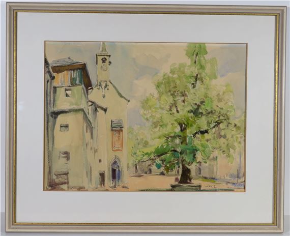 Hans Wulz | Innenhof der Festung Hohensalzburg mit Georgskirche | MutualArt