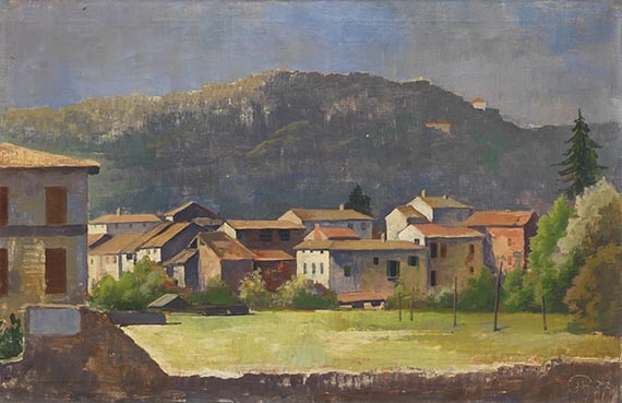 Karl Hofer | LANDSCAPE IN TICINO NEAR BELLINZONA (1939) | MutualArt