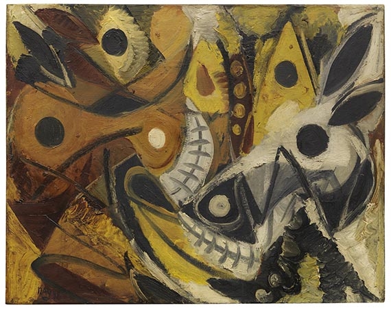 Ernst Wilhelm Nay | Pferdeköpfe (1948) | MutualArt