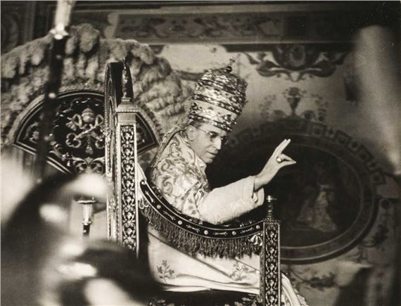David Seymour | A group of four photographs of figures at the Vatican ...