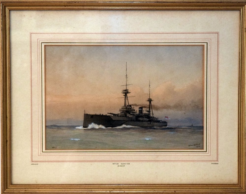 William Frederick Mitchell | Battleship Neptune with Hercules and ...