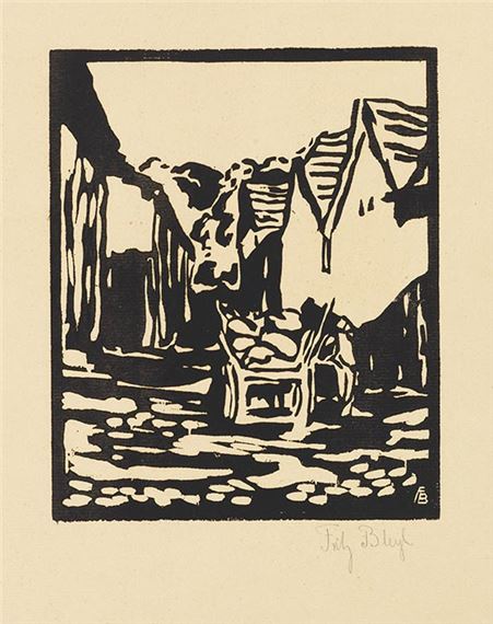 Fritz Bleyl | Dorfstraße (Bergstraße) (1905) | MutualArt