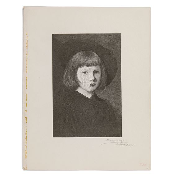 Henry Wolf | Portrait of the Artist's Son (1895) | MutualArt