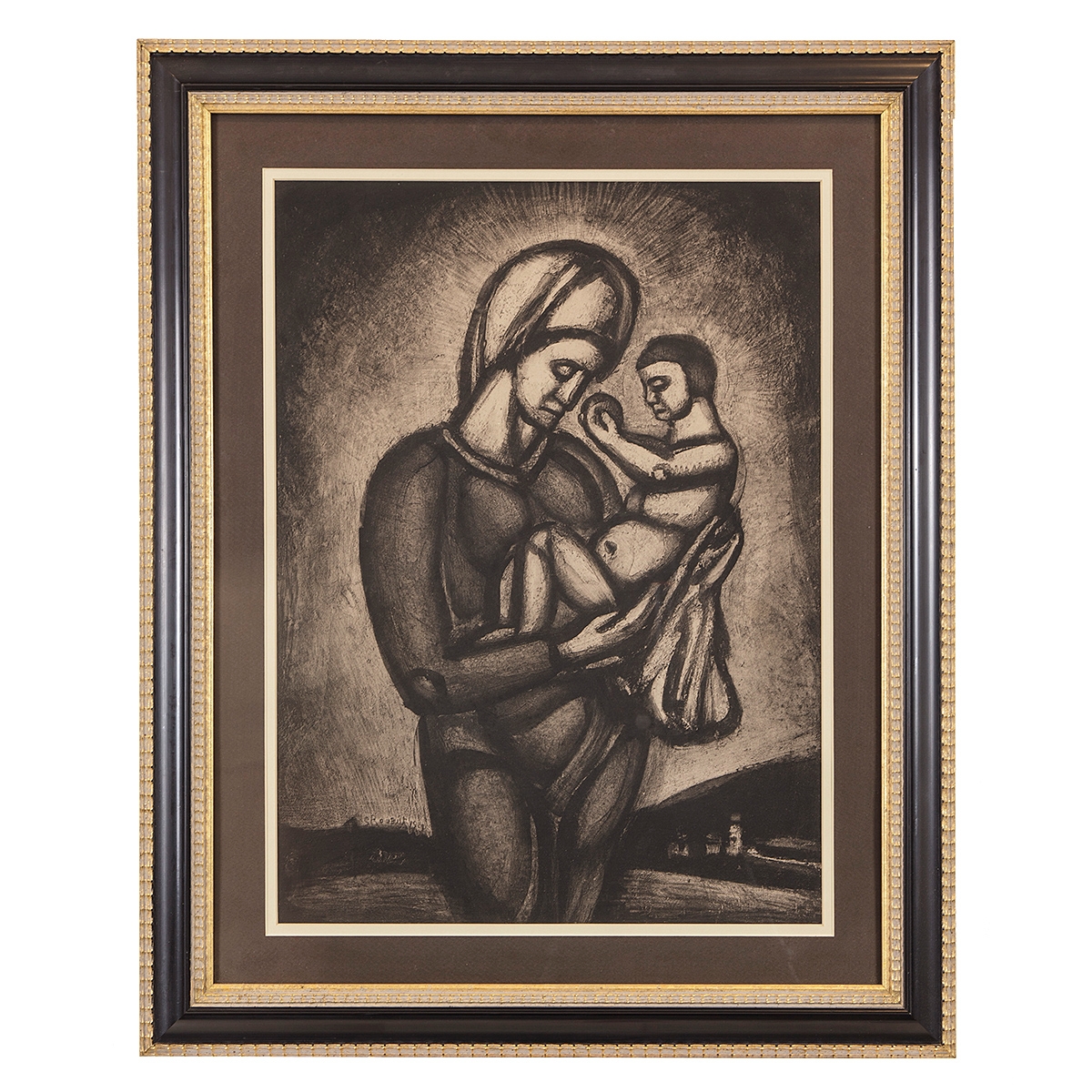 Georges Dominique Roualt | Virgin Mary holding infant Jesus Christ ...