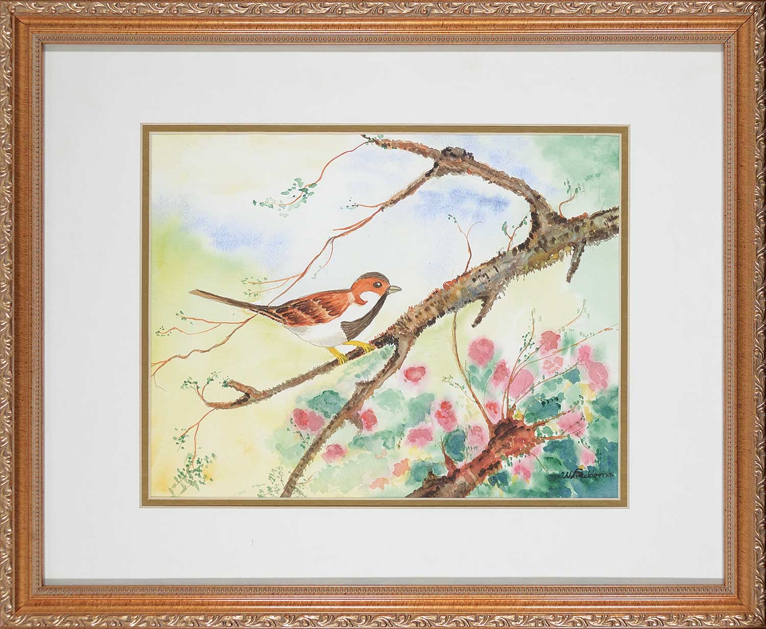 Wilma Feddema | Untitled - Bird on a Branch | MutualArt