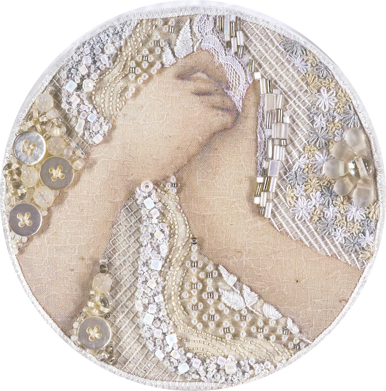 Heather Kehoe | Study in Cream I [Angel on the Right] (2023) | MutualArt