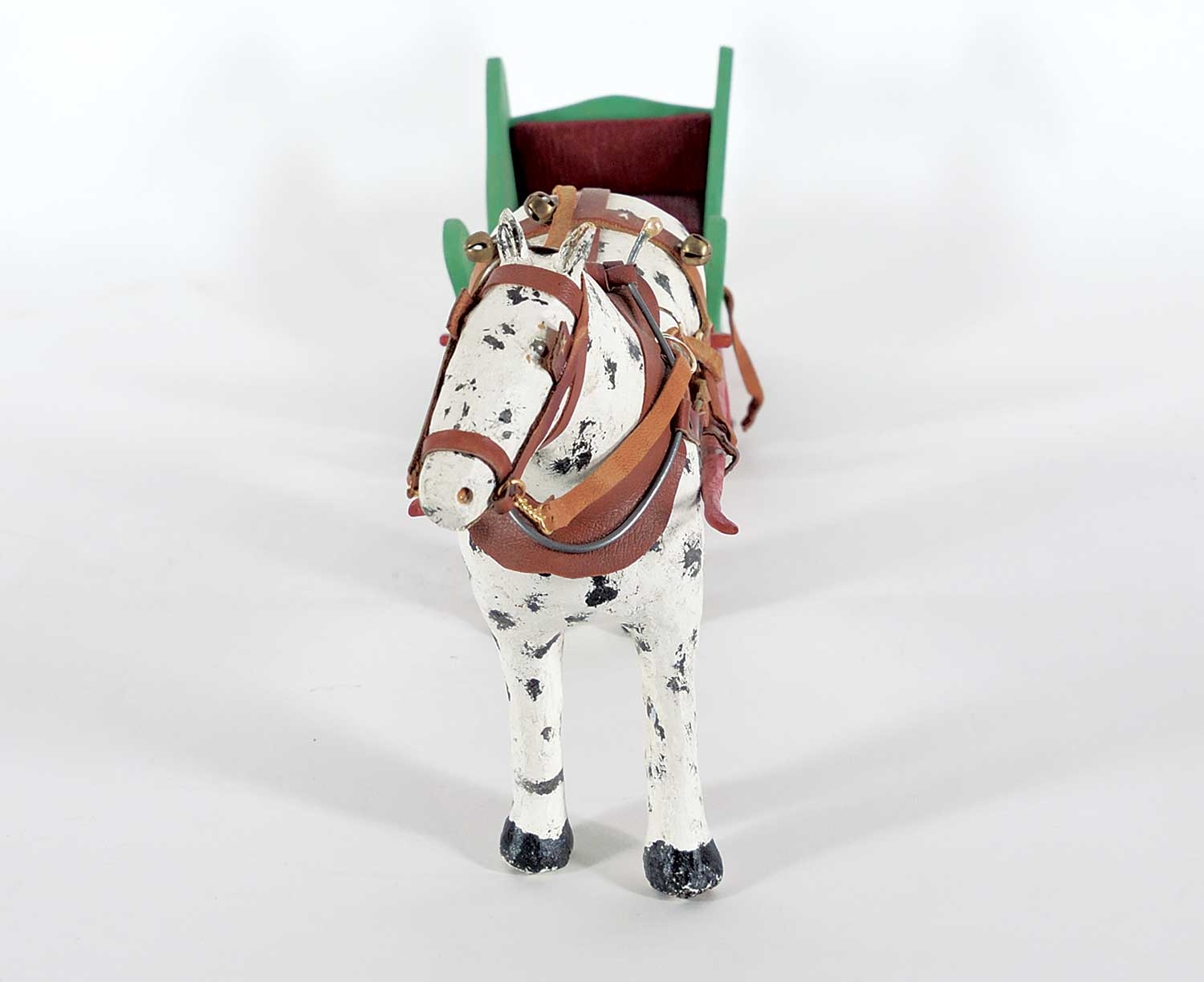 George Markel | Untitled - Spotted Horse with Sleigh | MutualArt