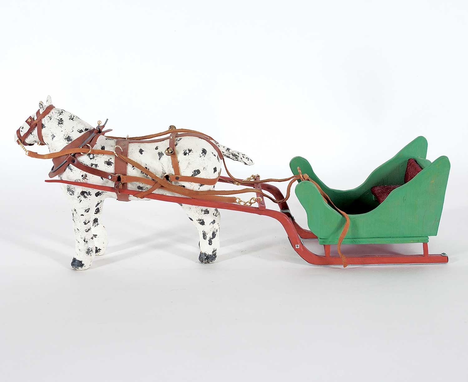 George Markel | Untitled - Spotted Horse with Sleigh | MutualArt