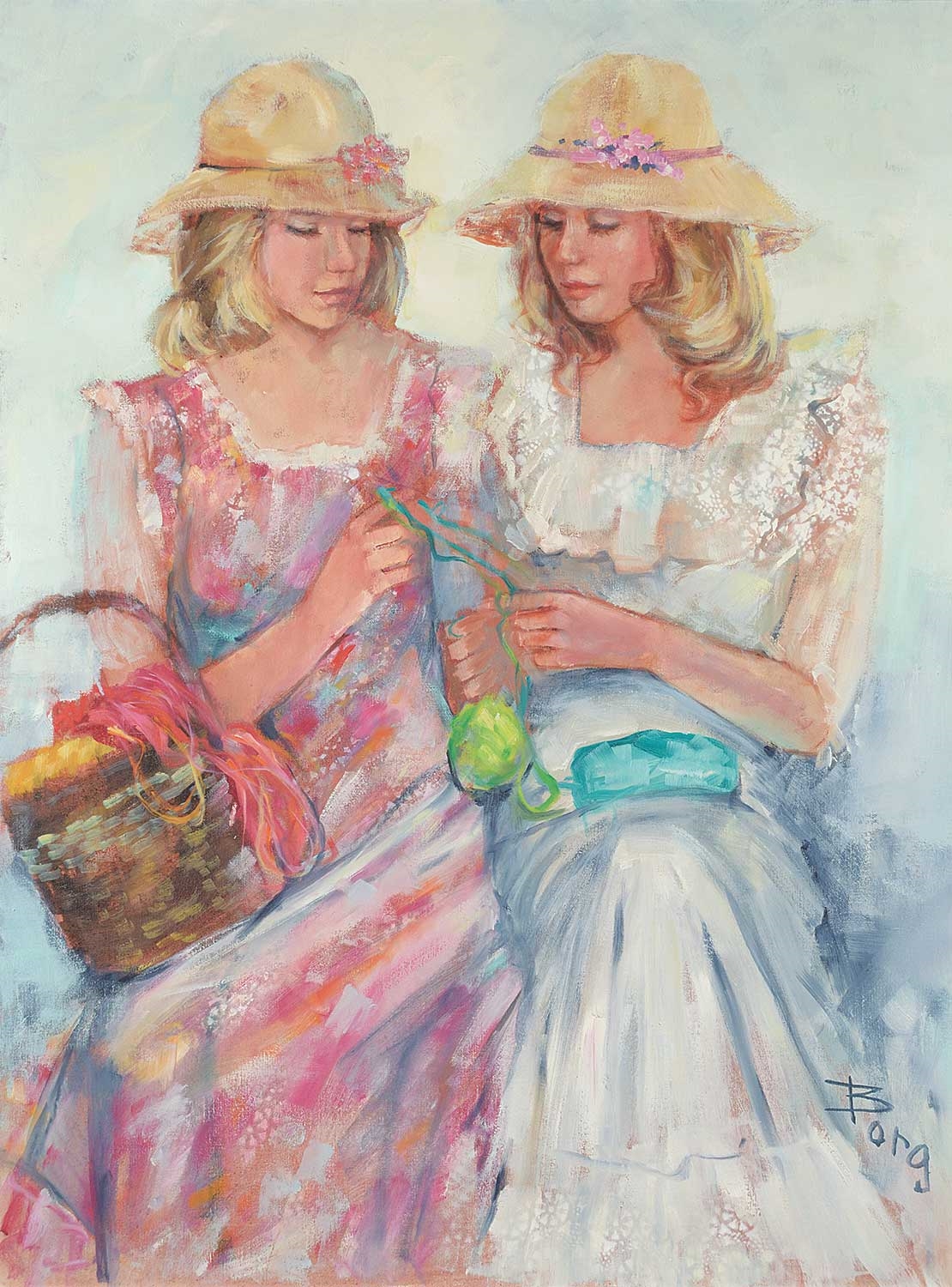 Irene Borg | Untitled - Learning to Knit | MutualArt