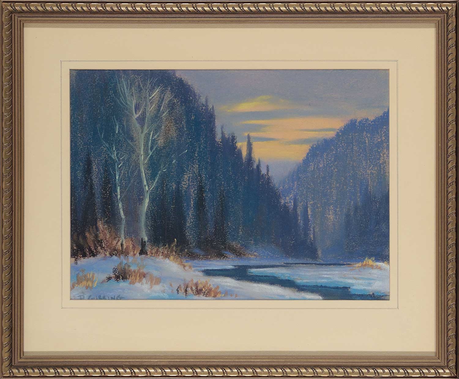 Roland Gissing | Untitled - Stream at Dusk | MutualArt