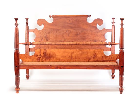David T. Smith | AMERICAN CURLY MAPLE KING SIZE BED. | MutualArt