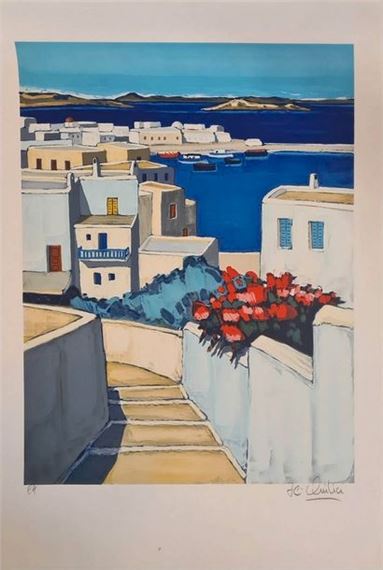 Jean-Claude Quilici | Terrace in Mykonos (1941) | MutualArt