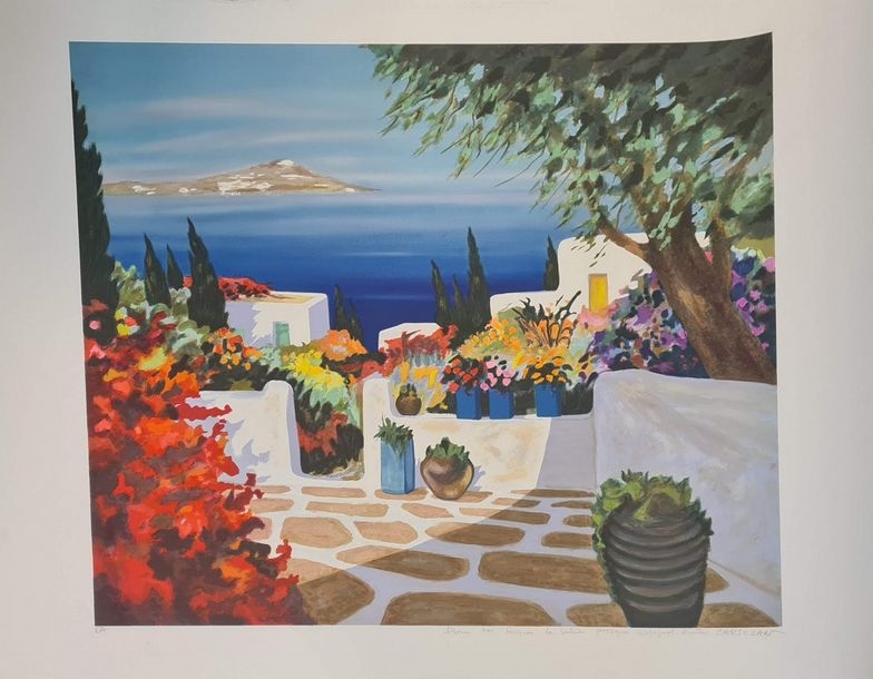 Jean-Claude Quilici | Terrace in Mykonos (1941) | MutualArt