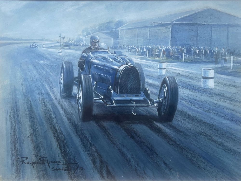 Raymond Groves | Silverstone - Bugatti Type 35 (1951) | MutualArt