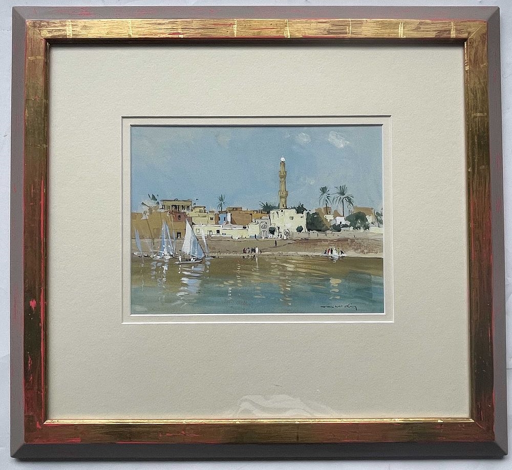 Robert King | Village on the Nile; Street Scene in Monastir | MutualArt
