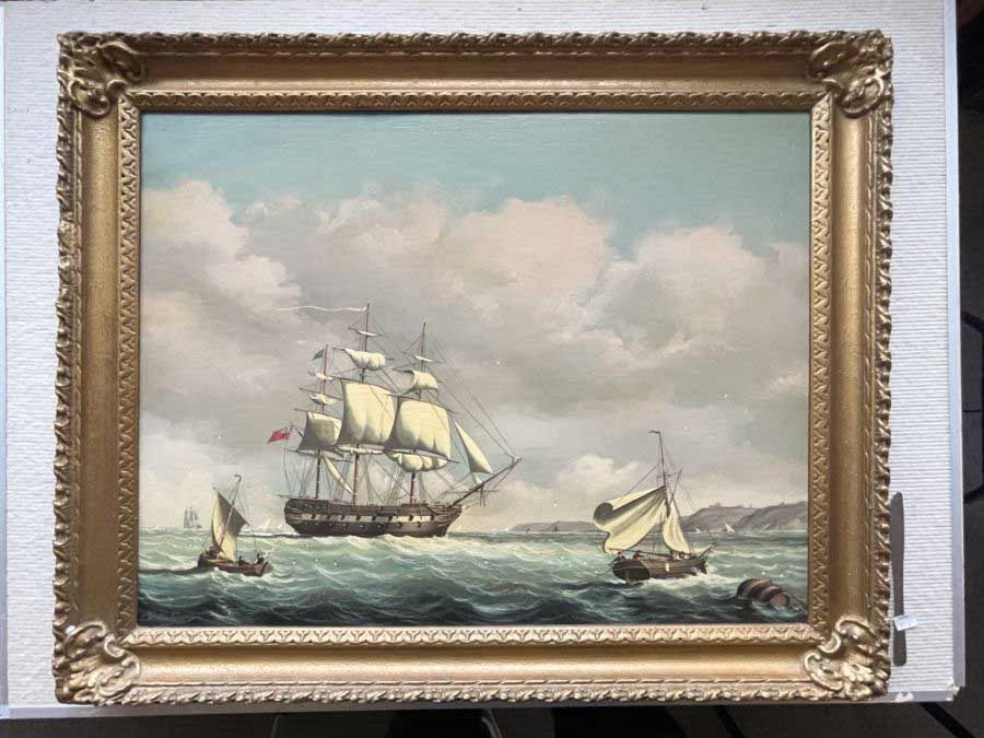 Salvatore Colacicco | marine scenes with Man-of-war | MutualArt