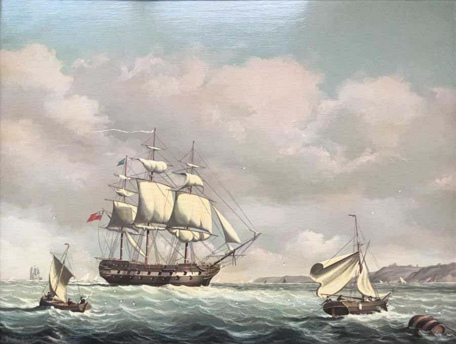 Salvatore Colacicco | marine scenes with Man-of-war | MutualArt