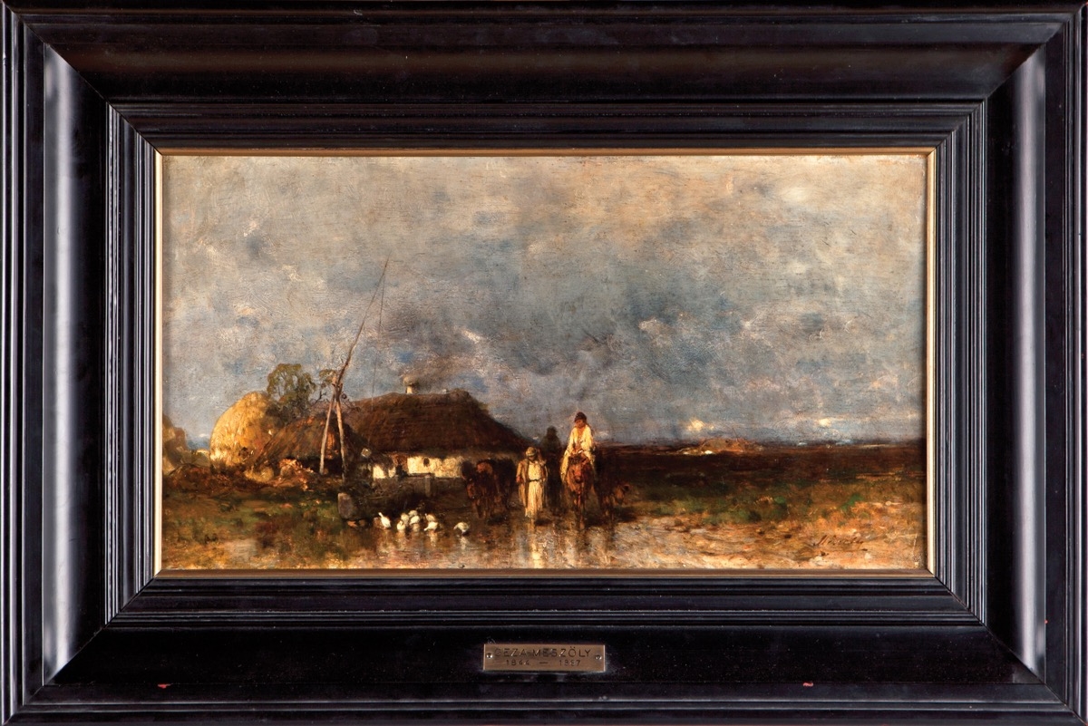 Géza Mészöly | Landscape by the lake | MutualArt