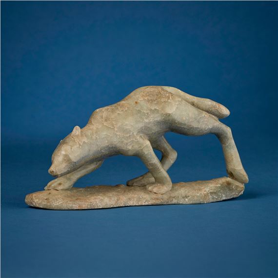 Enook Manomie | Carved wolf figure (1981) | MutualArt