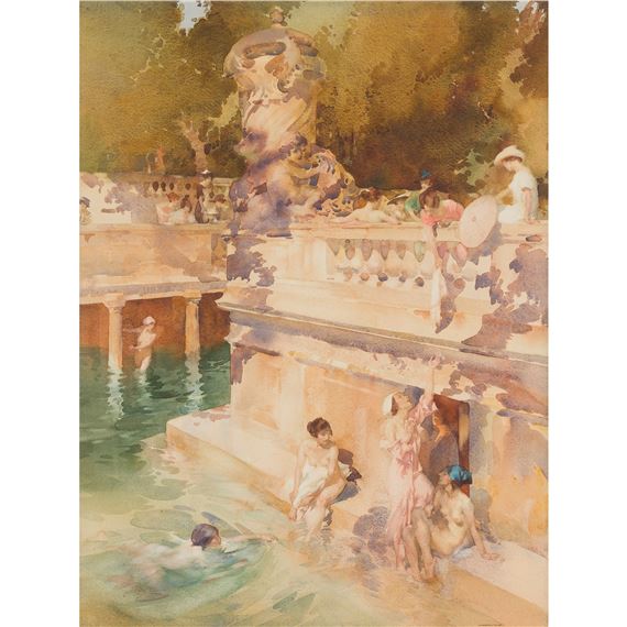 William Russell Flint | On the Beach | MutualArt