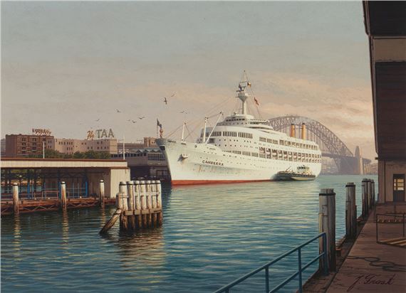 Joseph Ambrose Frost | P&O Canberra at Circular Quay | MutualArt