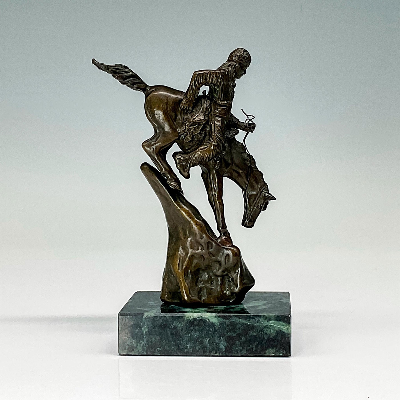 Frederic Remington | Mountain Man Mini Bronze Statue | MutualArt