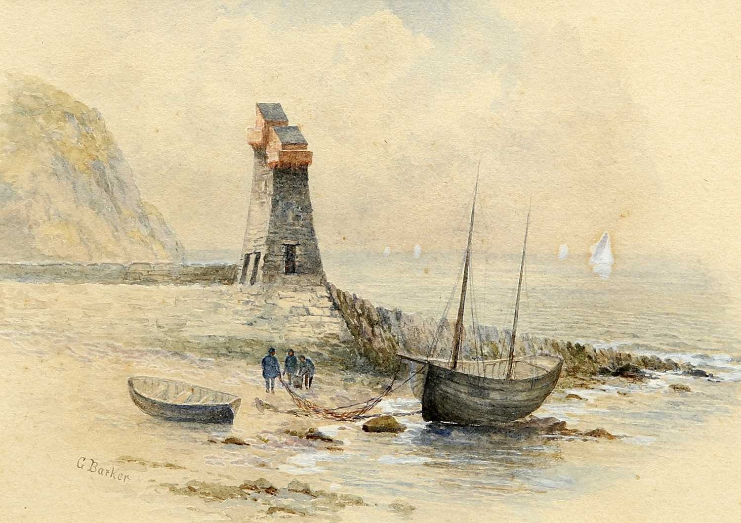 George Edmund Barker Jr. | GEORGE BARKER (1882-1965) FISHING BOATS ON ...