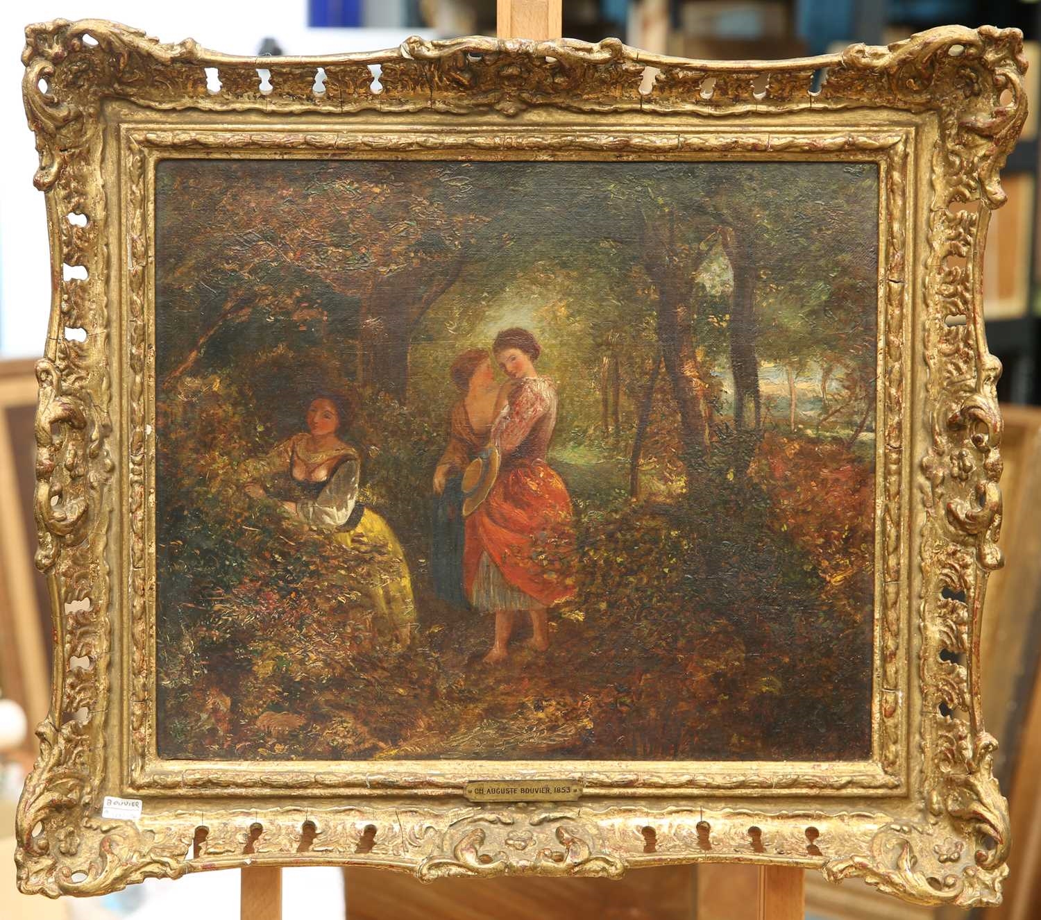 Augustus Jules Bouvier | AUGUSTUS JULES BOUVIER (1827-1881) GIRLS IN A ...