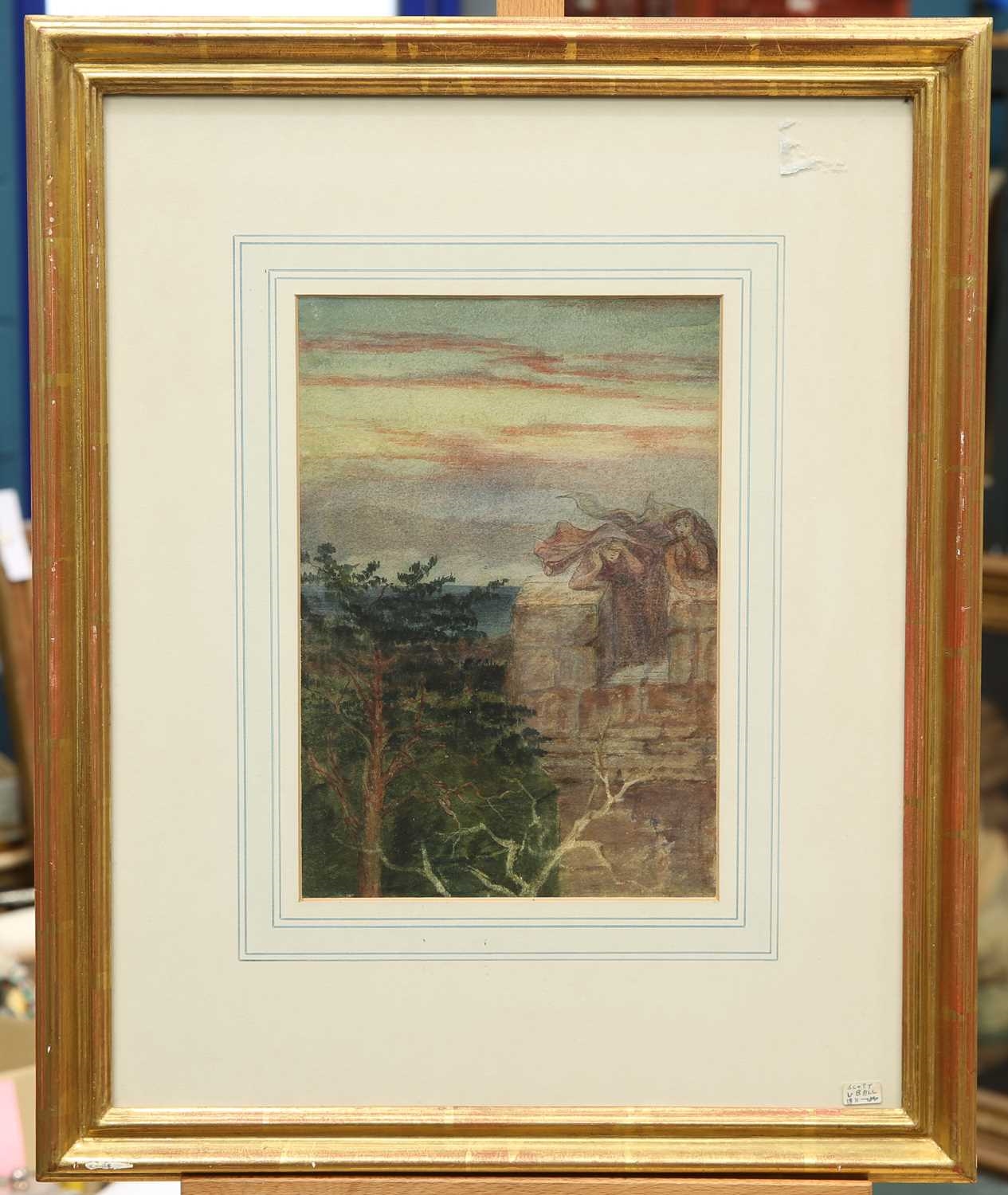 William Bell Scott | WILLIAM BELL SCOTT (1811-1890) WOMAN LOOKING OUT ...