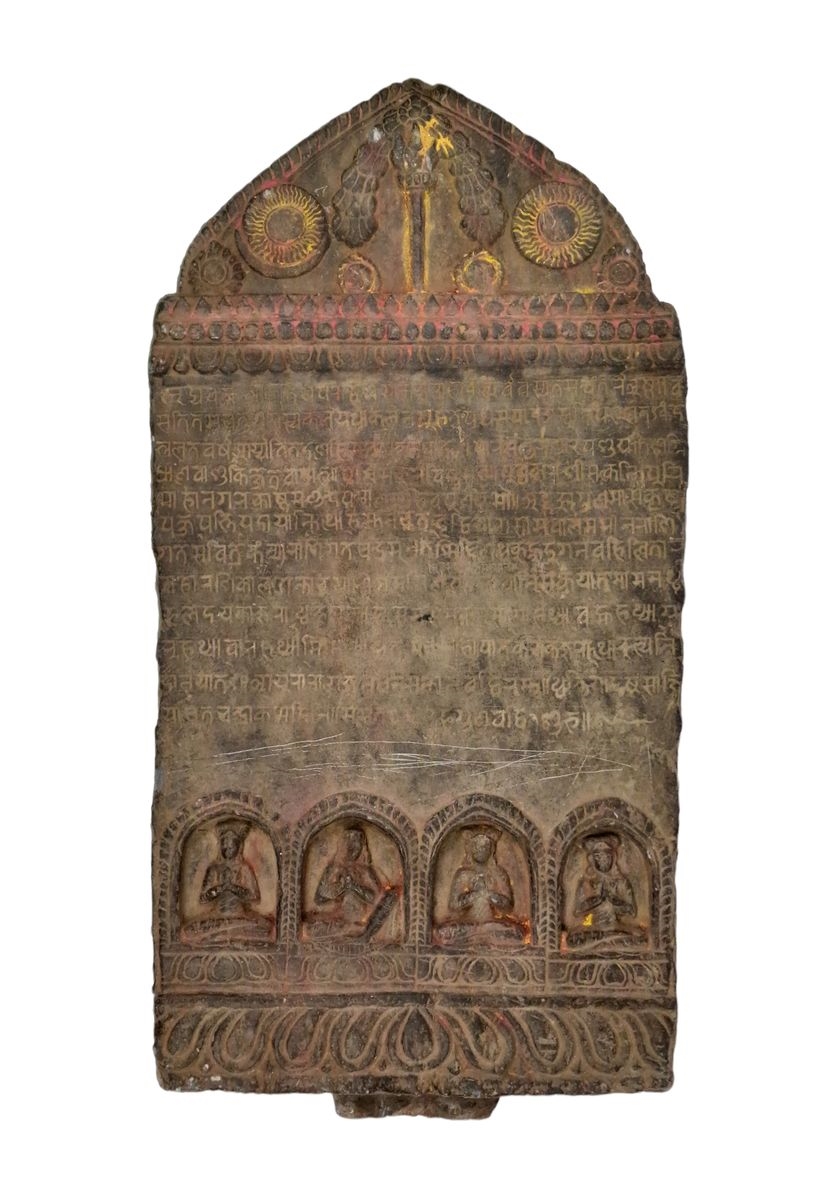 Indian School, 12th Century | A PHYLLITE STONE STELE DEPICTING VISHNU ...