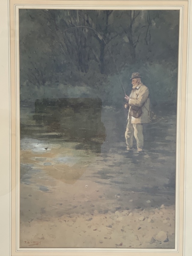 Peter Alexander Hay | bearded gentleman fly fisher landing a fish ...