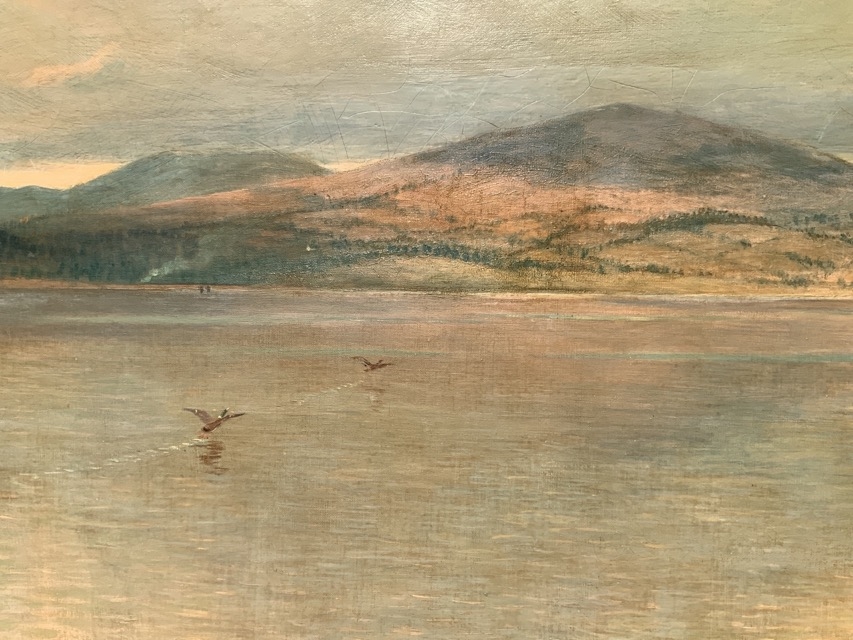 Anthony Carey Stannus | evening water landscape with angler landing a ...