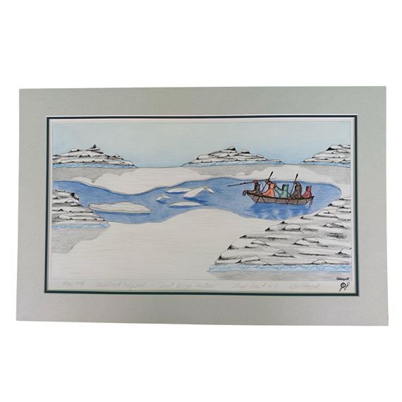 Goo Pootoogook | Polar Bear, Walruses & Beluga; Inuit Dog Teaming ...