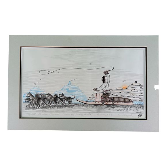 Goo Pootoogook | Polar Bear, Walruses & Beluga; Inuit Dog Teaming ...