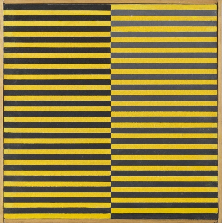 Dadamaino | Ricerca del colore nero su giallo, (1966 - 1968) | MutualArt