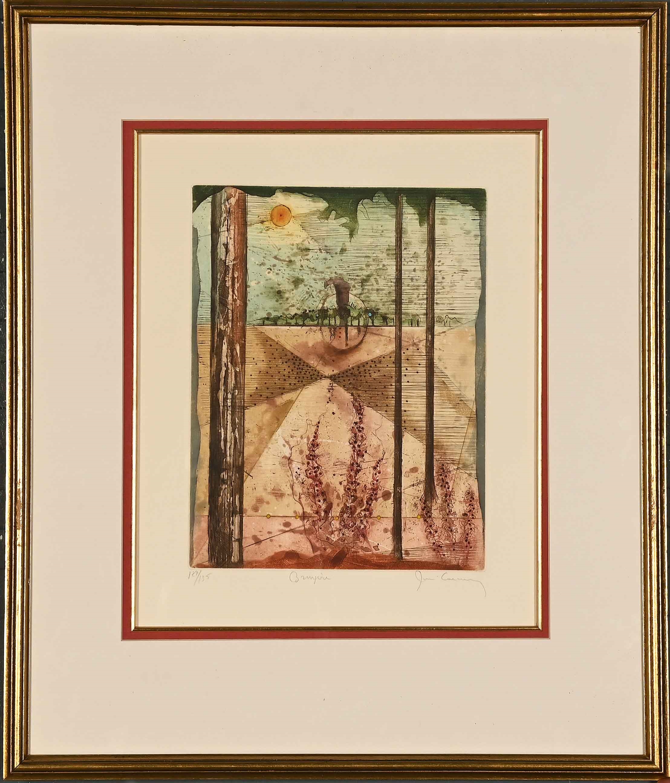 Rene Carcan | Abstract Landscape with Trees | MutualArt