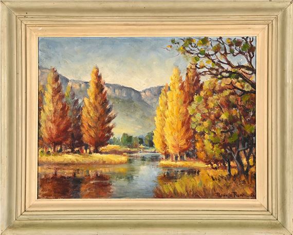 Pieter Le Roux | River Through Trees (1954) | MutualArt