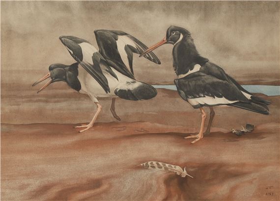 Richard Barrett Talbot Kelly | Oystercatchers (1896) | MutualArt