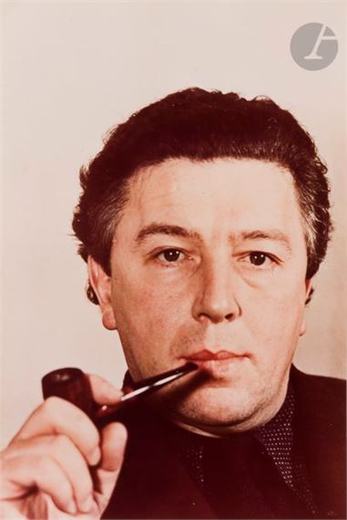 Gisèle Freund | André Breton with a pipe. Paris, 1939. (1939) | MutualArt