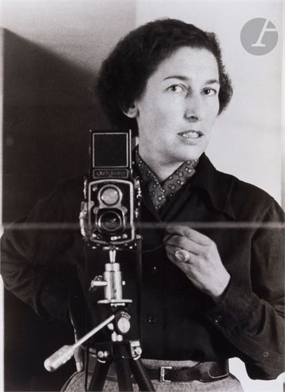 Gisèle Freund | Self-portrait with Rolleiflex, 1952. (1952) | MutualArt