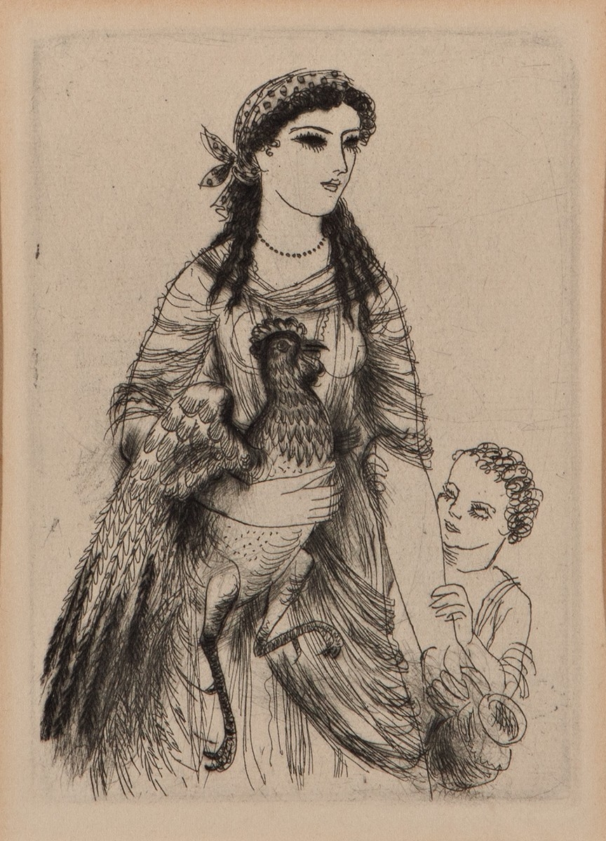 Antonin Prochazka | Žena s kohoutem | MutualArt