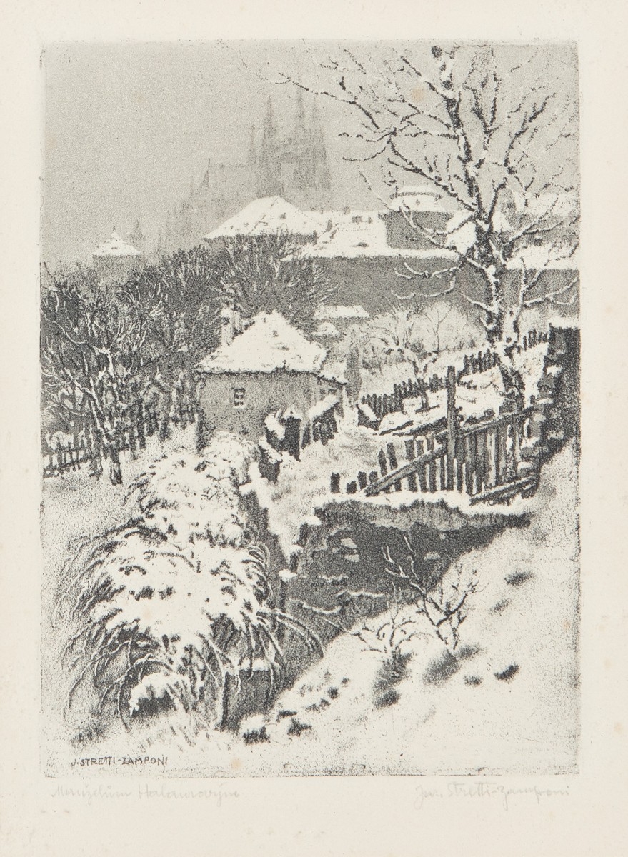 J. Stretti-Zamponi | VIEW OF HRADČANY FROM THE SMETANA EMBANKMENT ...