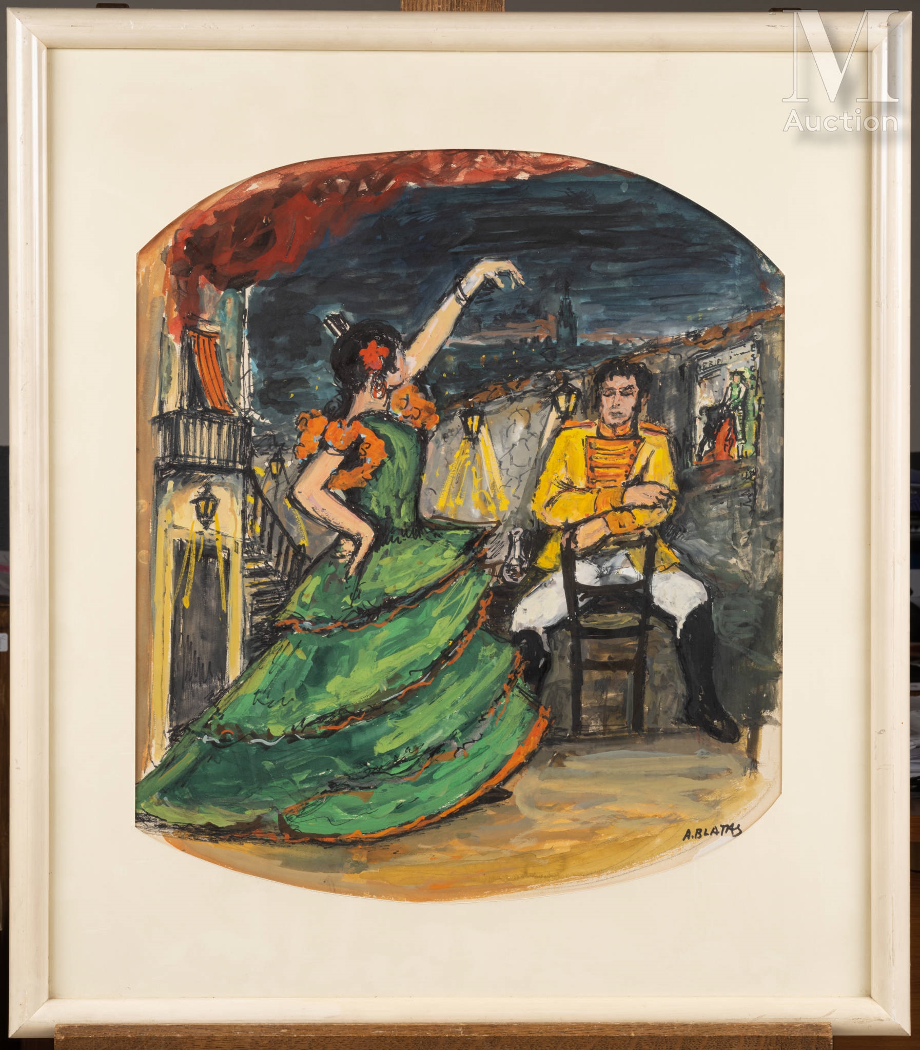 Arbit Blatas | Projet de décor pour Carmen | MutualArt