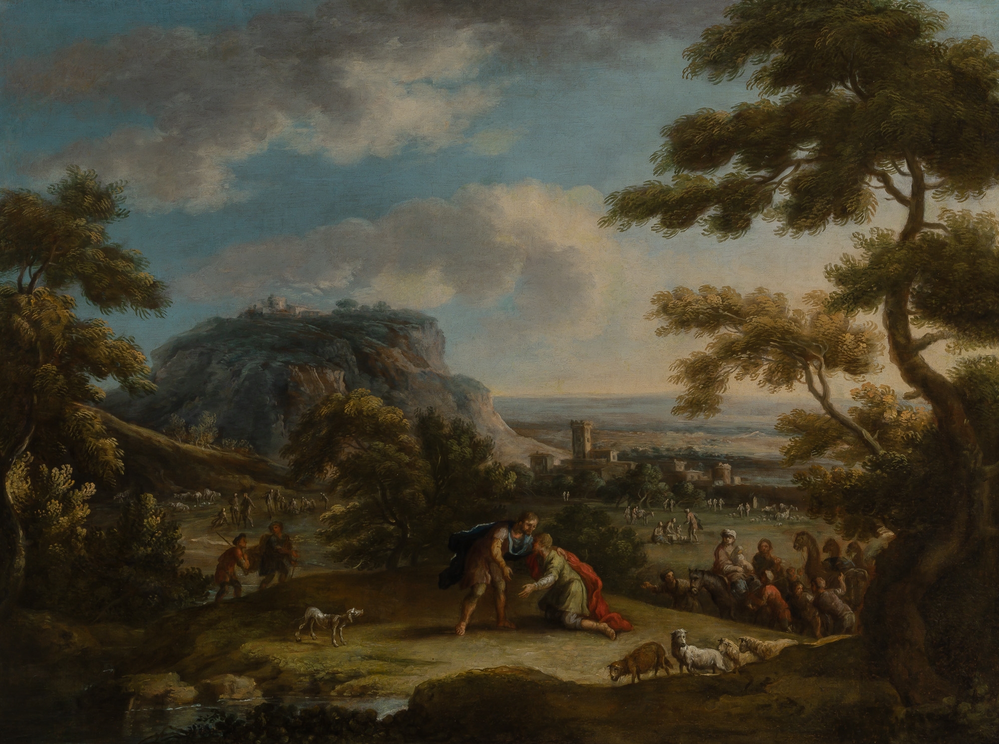 Francesco Zuccarelli | STUDY OF ANGEL GABRIEL BLOWING A HORN | MutualArt