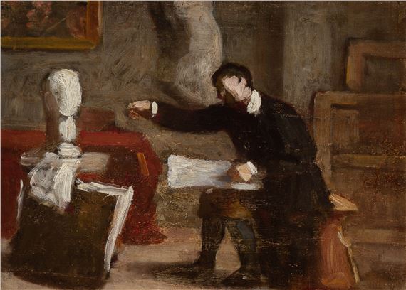 Honoré Daumier | An Artist in His Studio | MutualArt