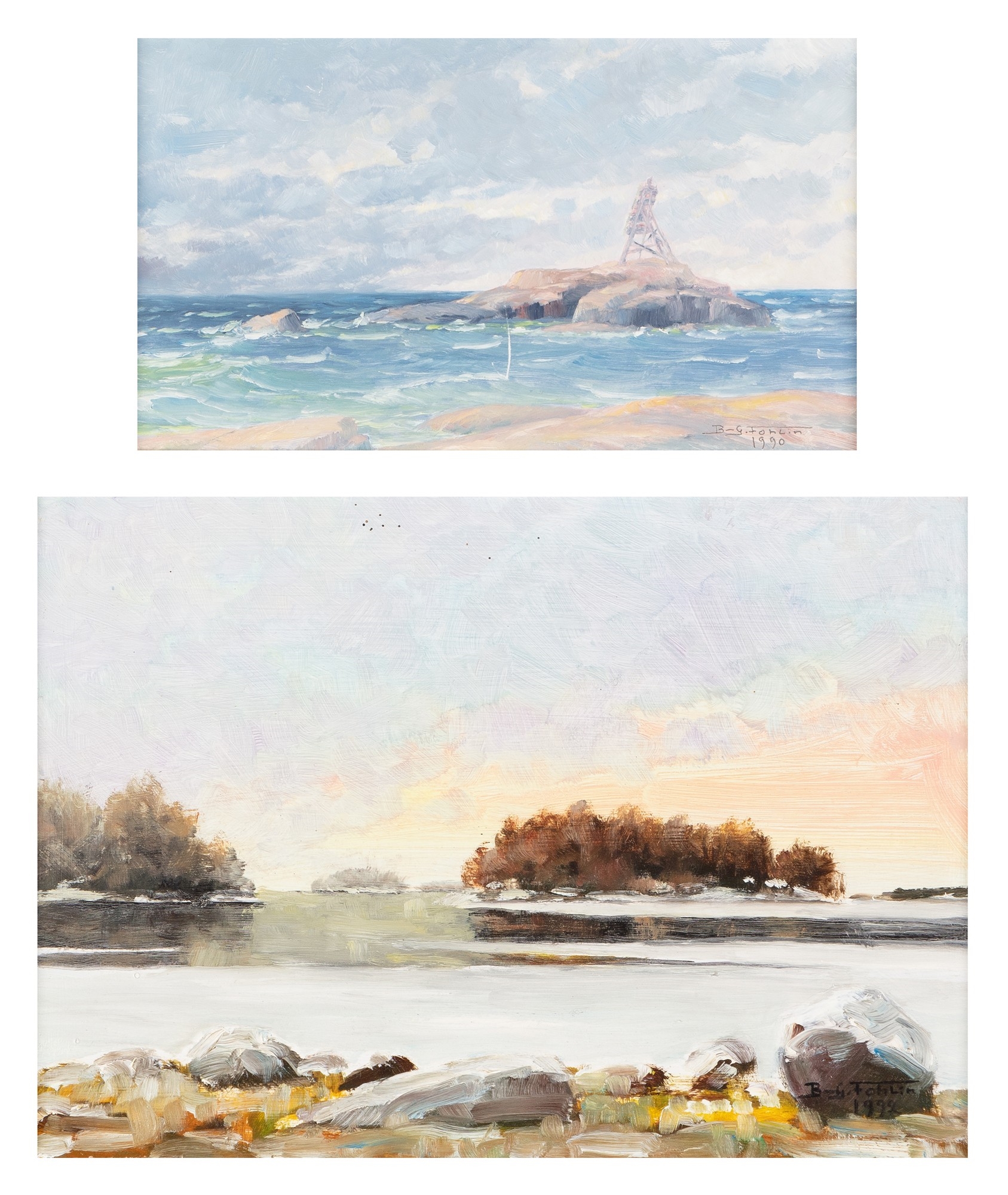 Bror Gosta Fohlin | Shore landscape | MutualArt