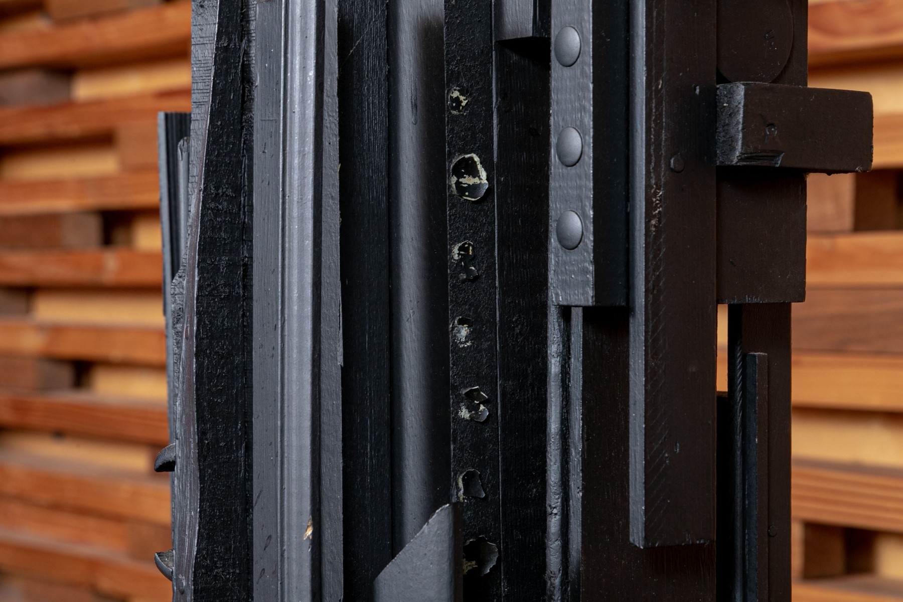 Louise Nevelson | Vintage Monumental Abstract Wood Assemblage Totem ...