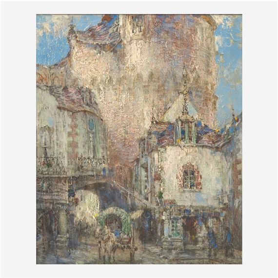 George Wharton Edwards | Old Tower and Gate of Corsairs, Vannes | MutualArt